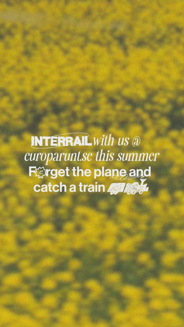 Europarunt.se Interrail kläder merch T-shirt Kepsar Väskor